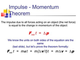 Impulse and momentum(physics) | PPT