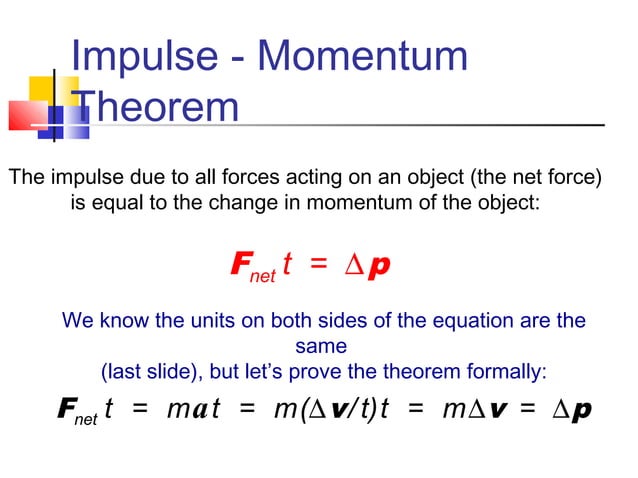 Impulse and momentum(physics) | PPT | Physics | Science