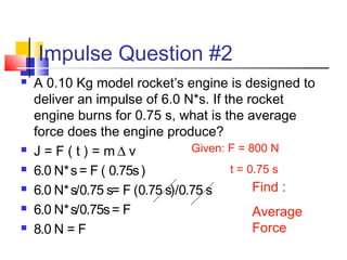 Impulse and momentum(physics) | PPT