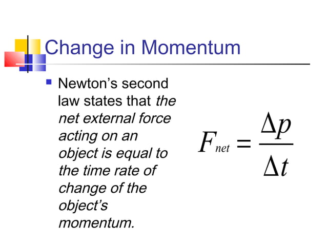 Impulse and momentum(physics) | PPT | Physics | Science
