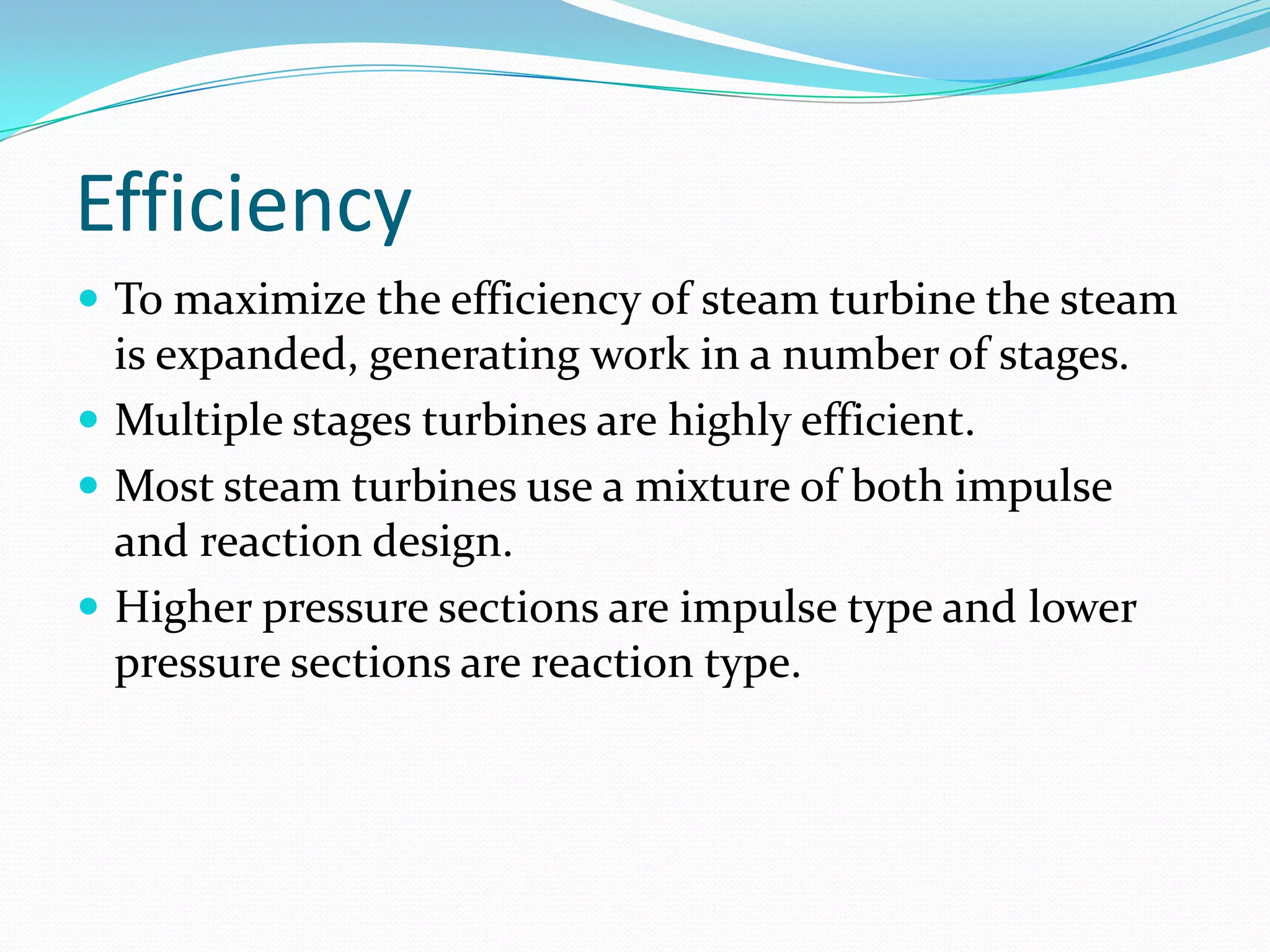 Impulse and reaction turbines | PPTX