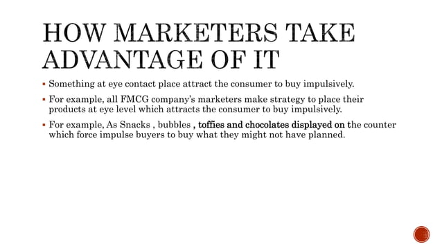 Impulse buying behavior of consumer | PPTX