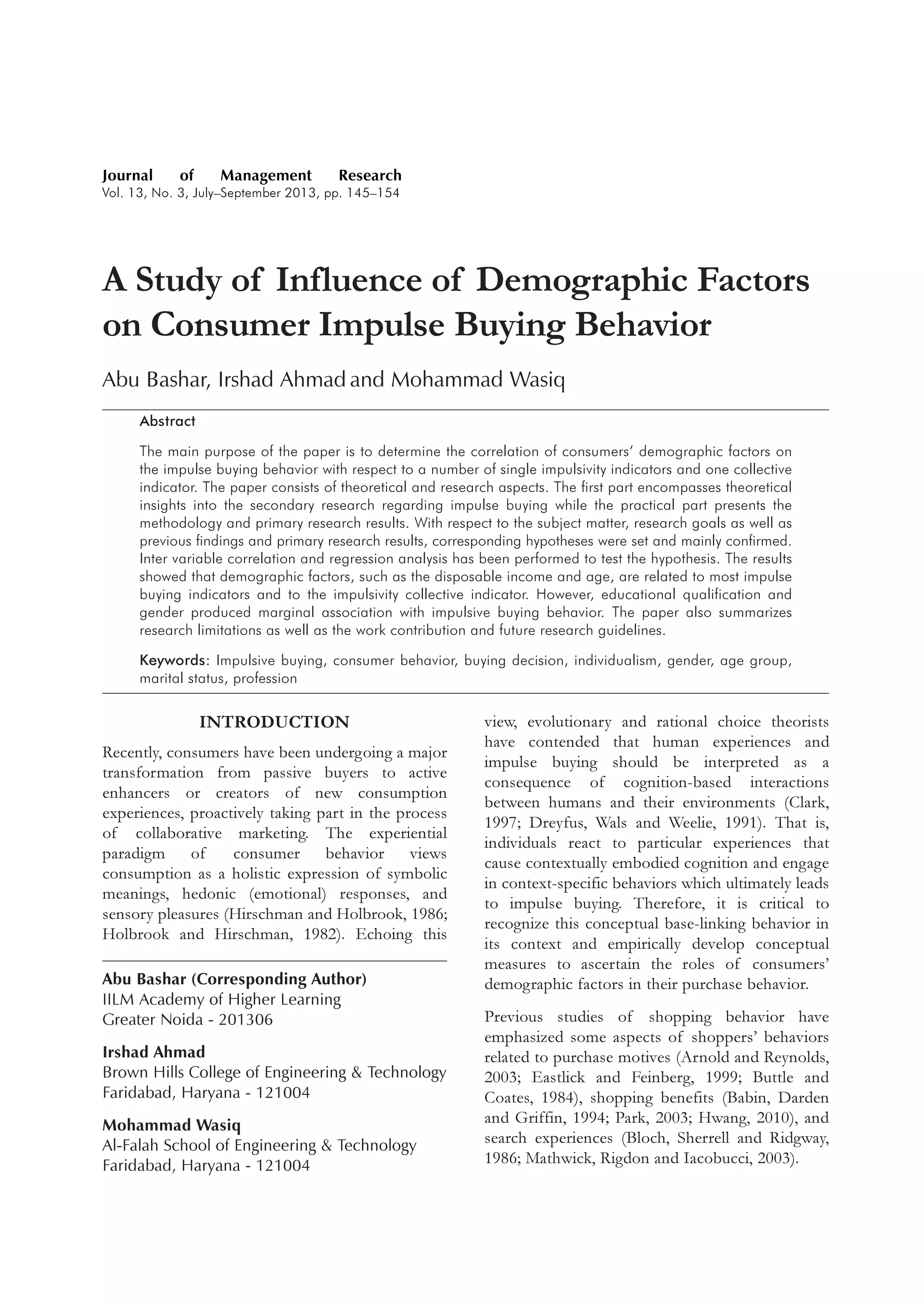 Impulse buying behaviour | PDF