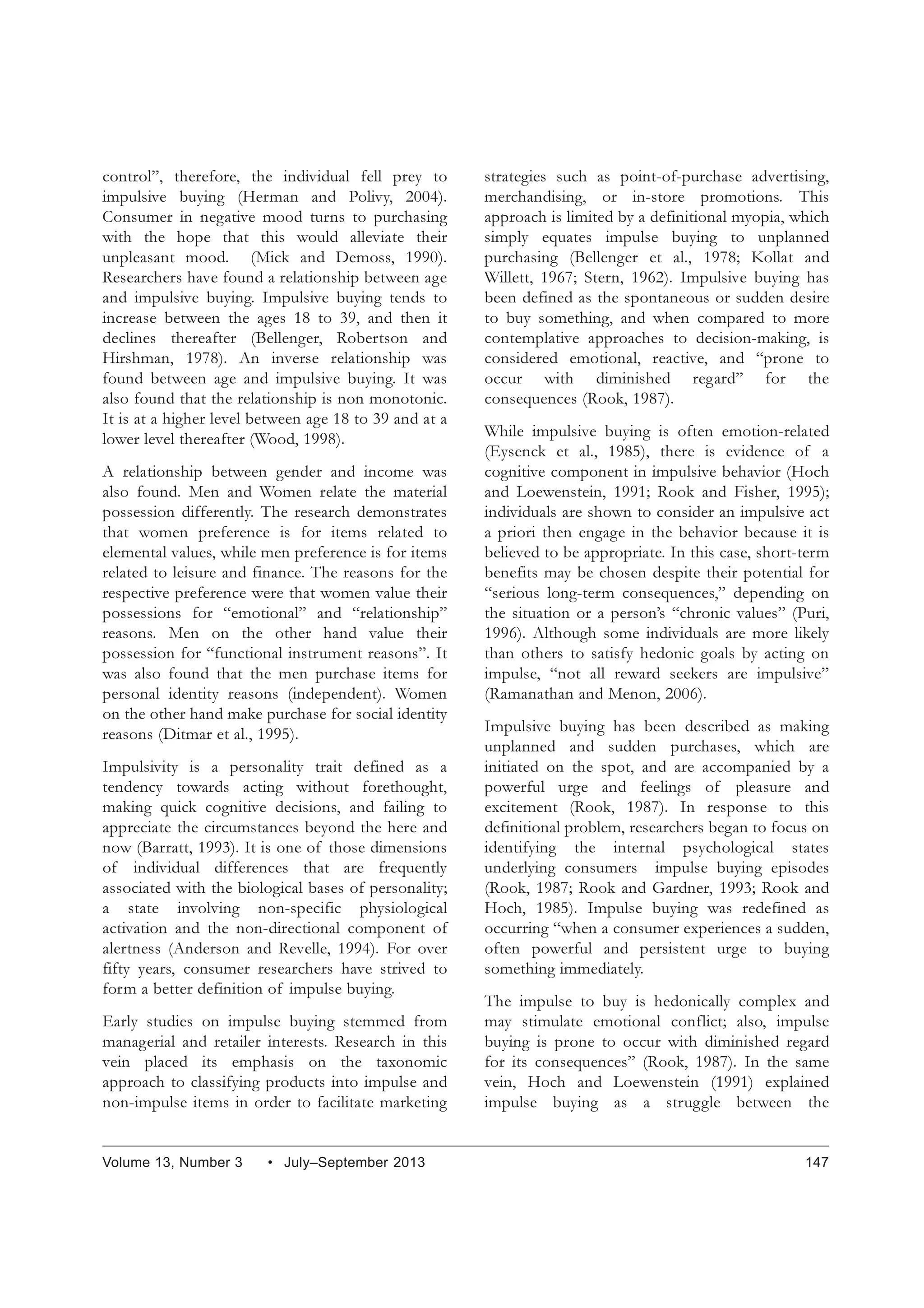 Impulse buying behaviour | PDF