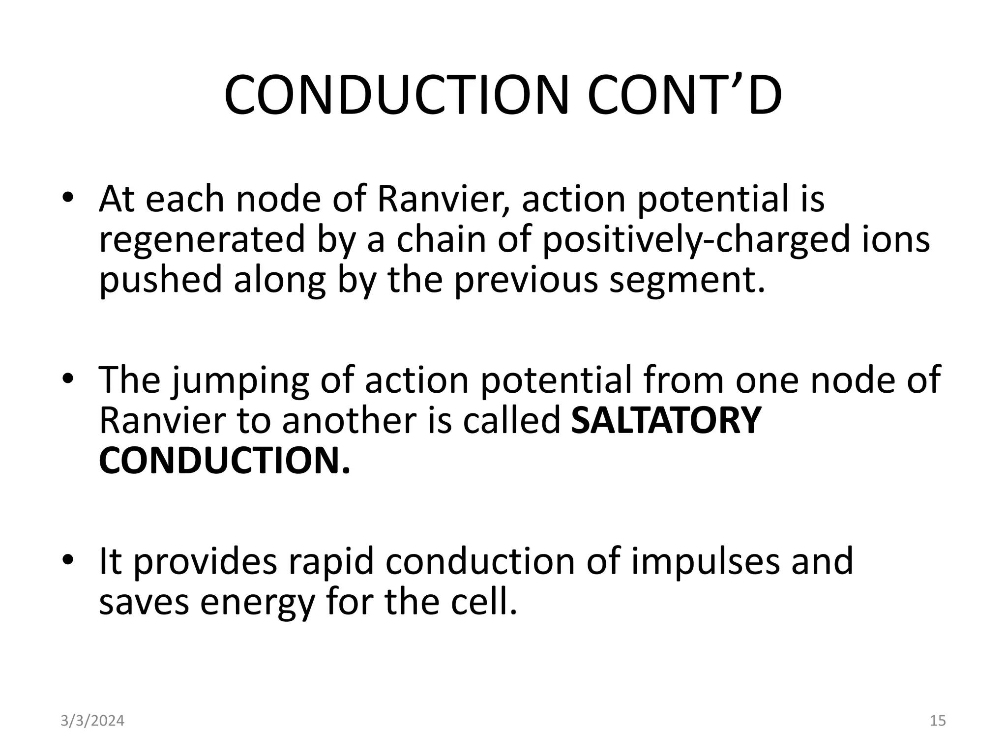 Impulse conduction of Nervous tissue hhh | PPTX