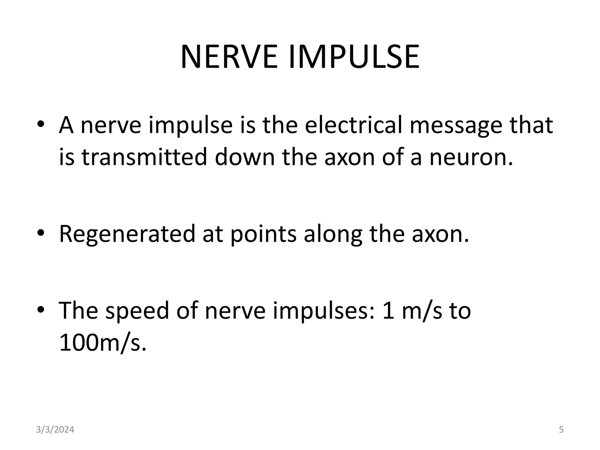 Impulse conduction of Nervous tissue hhh | PPTX