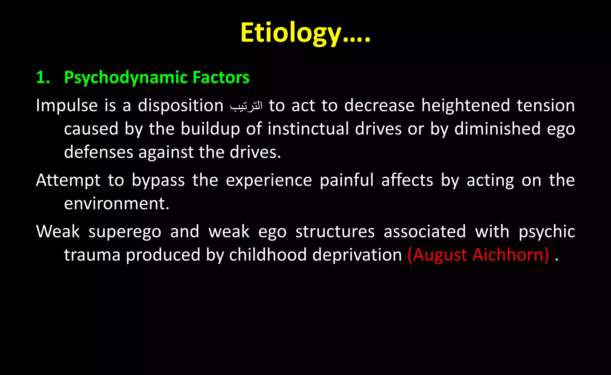 Impulse Control Disorders | PPTX