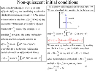 impulse(GreensFn), Principle of Superposition | PPT
