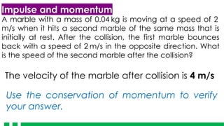 IMPULSE & MOMENTUM: How mass and velocity brings wonders! | PPTX