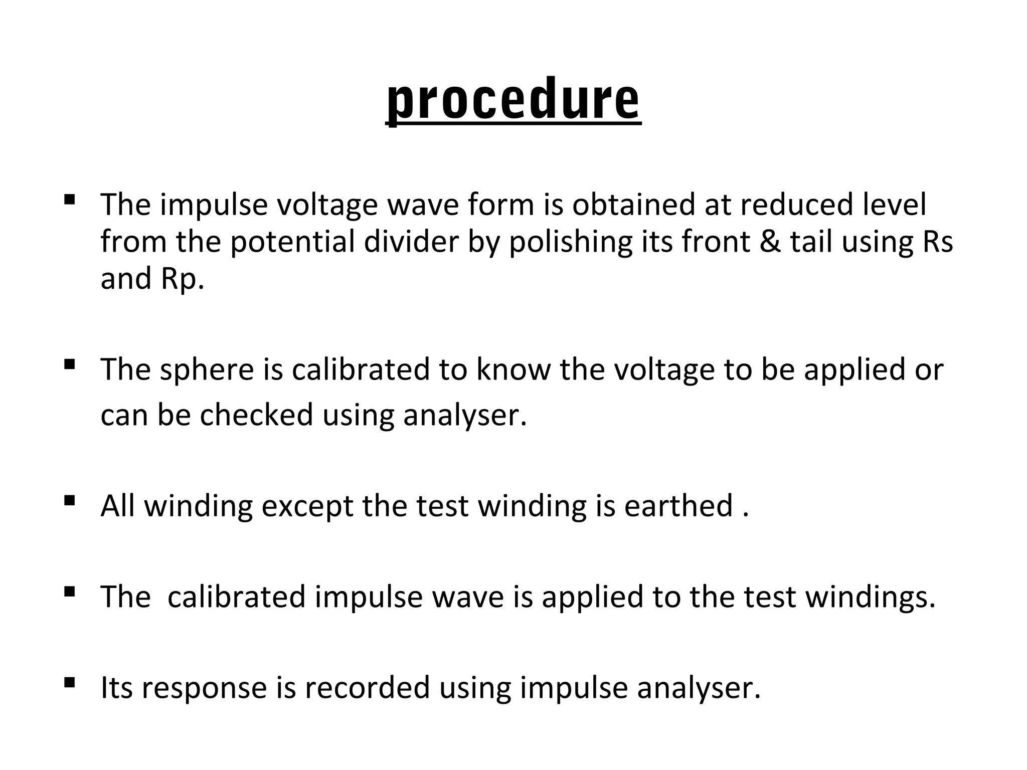 Impulse test for power transformers | PPT | Science