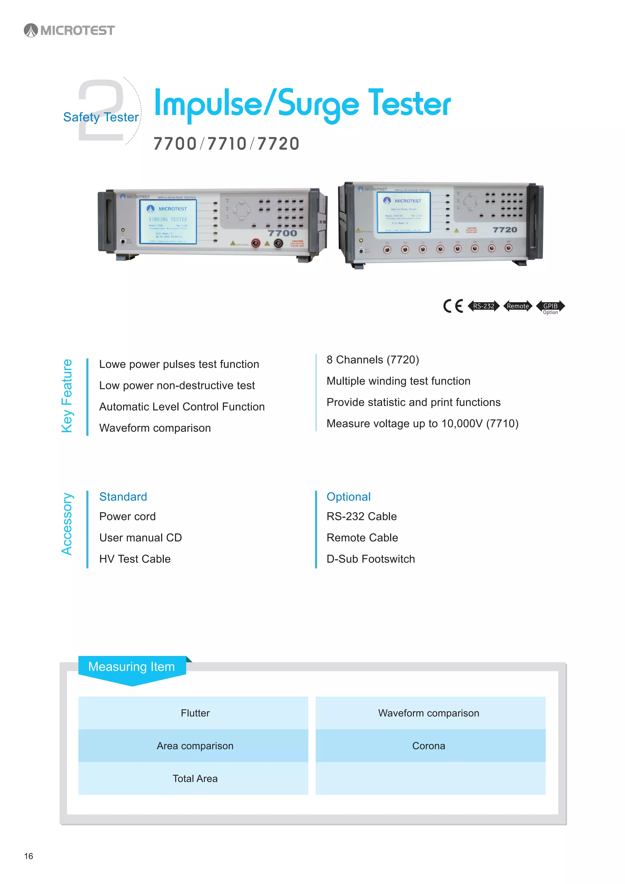 Impulse tester 7700 7710_7720 | PDF