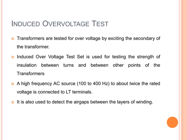 Impulse testing of transformer | PPTX | Consumer Electronics ...