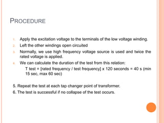 Impulse testing of transformer | PPTX