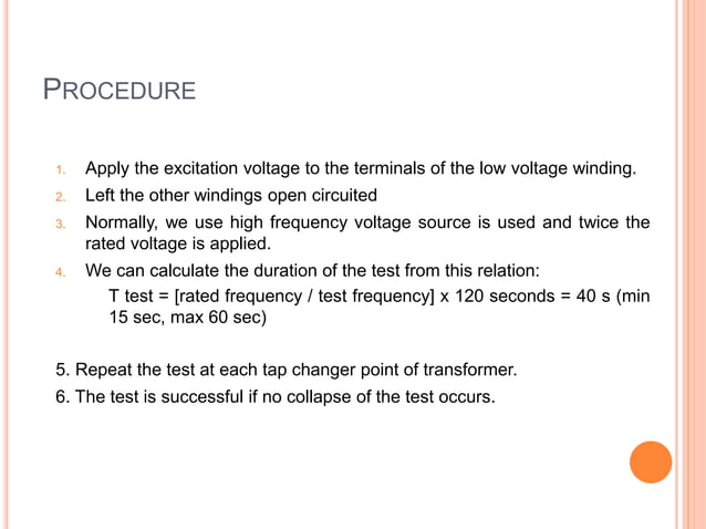 Impulse testing of transformer | PPTX | Consumer Electronics ...
