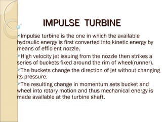 Impulse turbine fluid mechanics | PPT