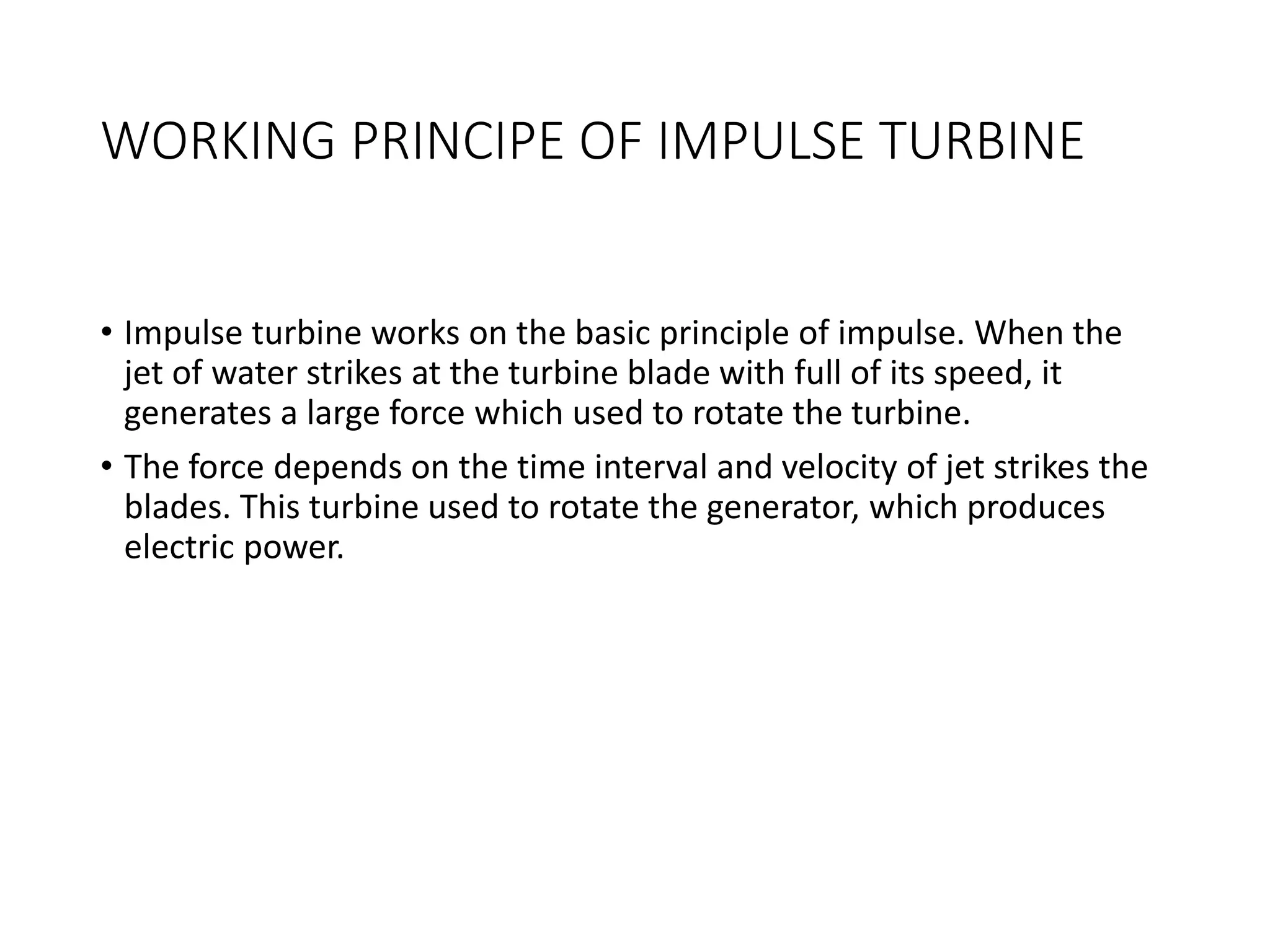 Impulse turbine | PPTX