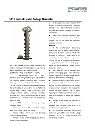 Impulse Voltage Test System | PDF | Radio Control | Hobbies & Interests