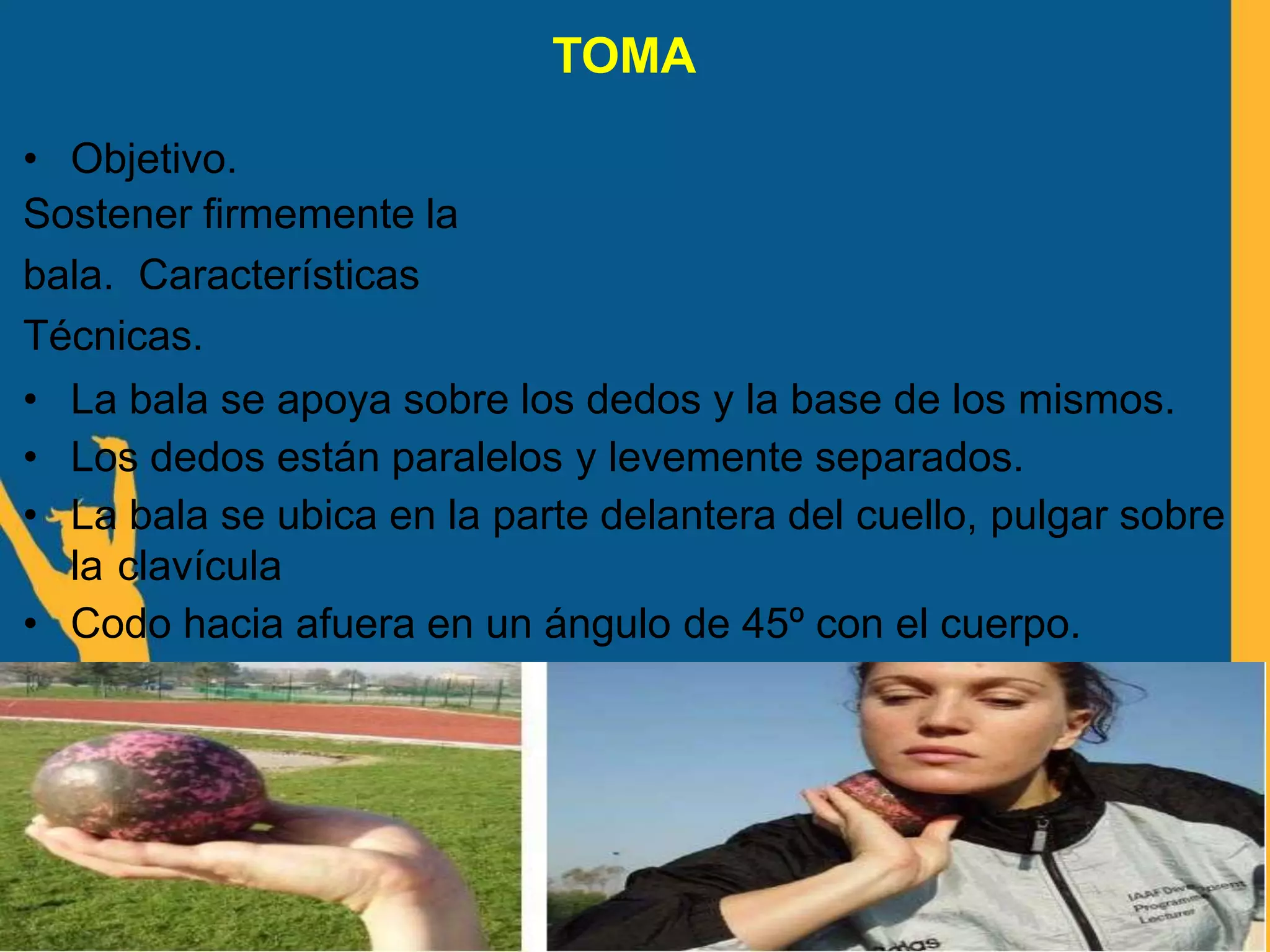 lanzamiento de la bala | PPTX