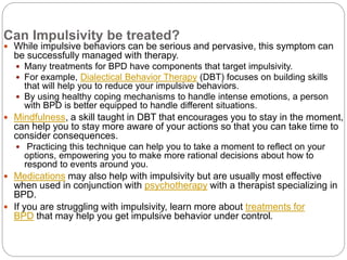 Examples Of Impulsivity