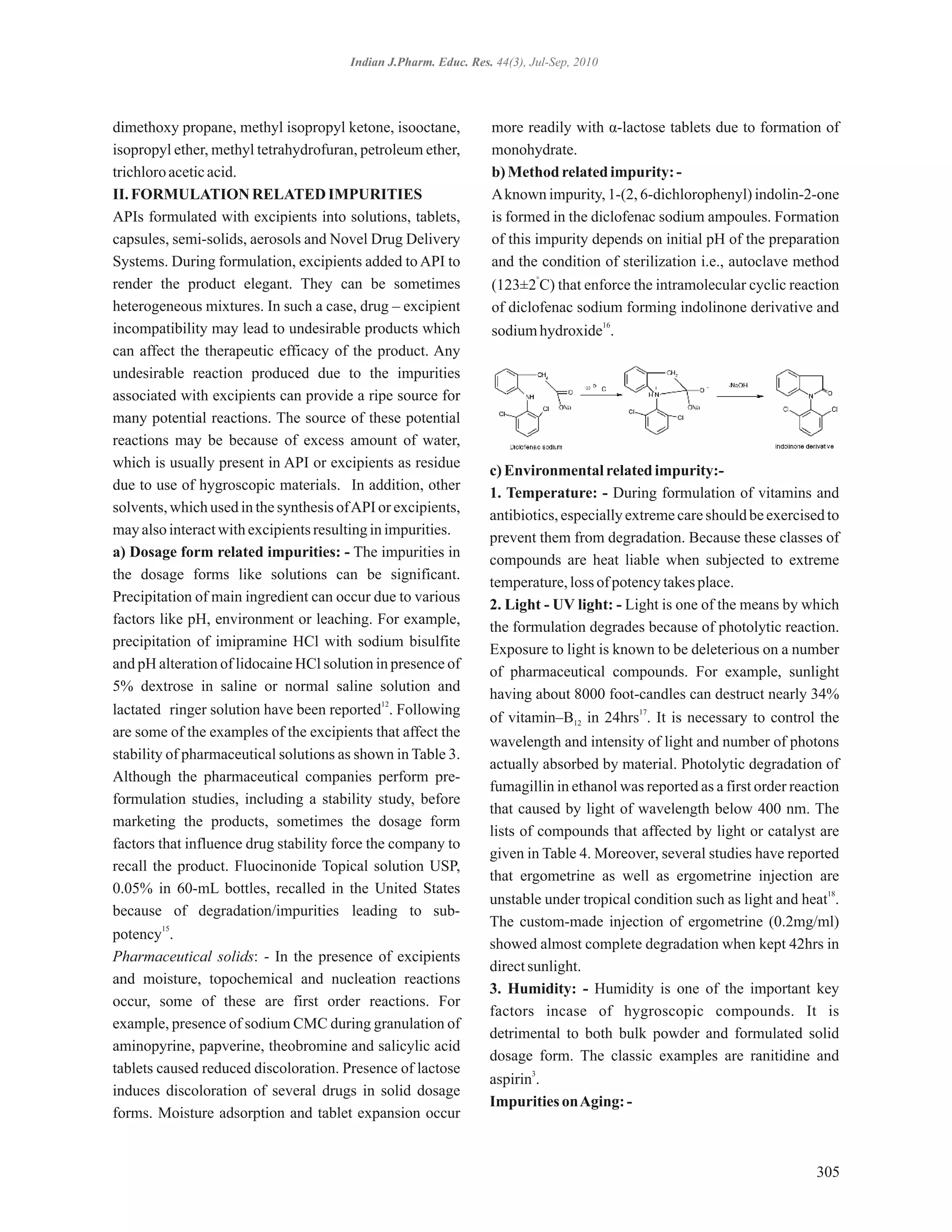 Pharmaceutical impurities | PDF