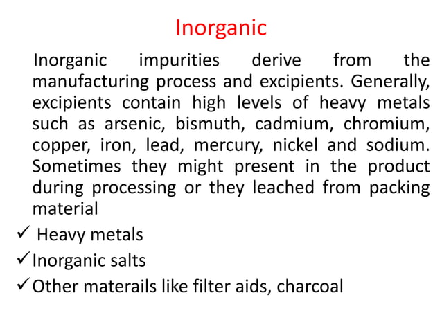 Impurities ICH Q3 Guidelines Au Vivek Jain | PPTX | Pharmaceutical ...