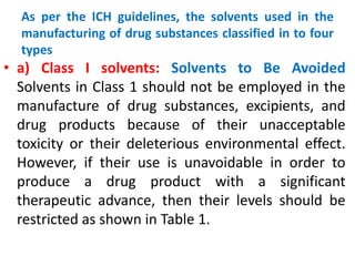 Impurities ICH Q3 Guidelines Au Vivek Jain | PPTX