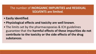 Impurities in API , types and their sources including genotoxic ...