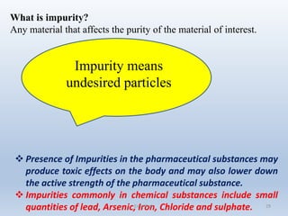 Impurities and their limit test | PDF