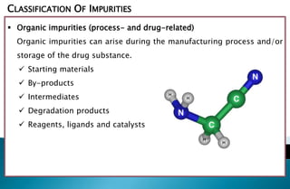 Impurities in drug substance (ich q3 a) | PPTX
