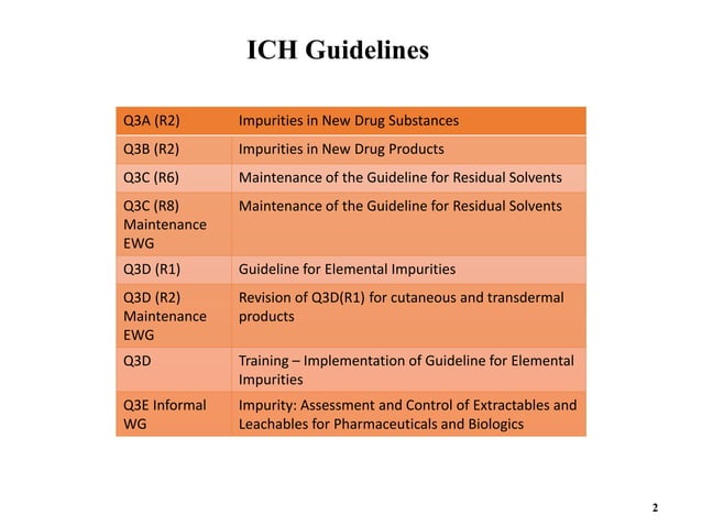 Impurities in drug substances and drug products | PPTX | Pharmaceutical ...