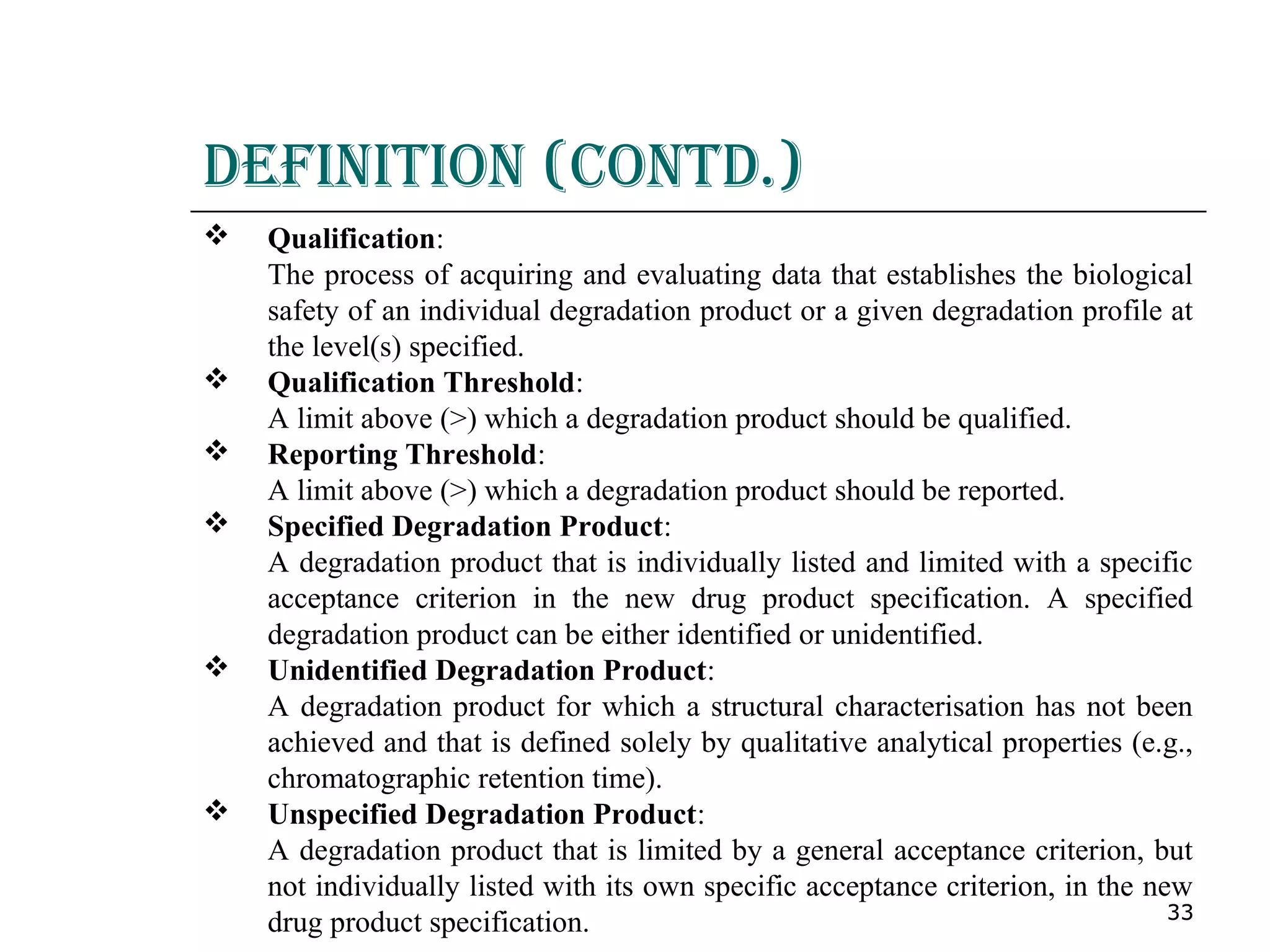 Impurities in Drug Substance & in Drug Product | PPT