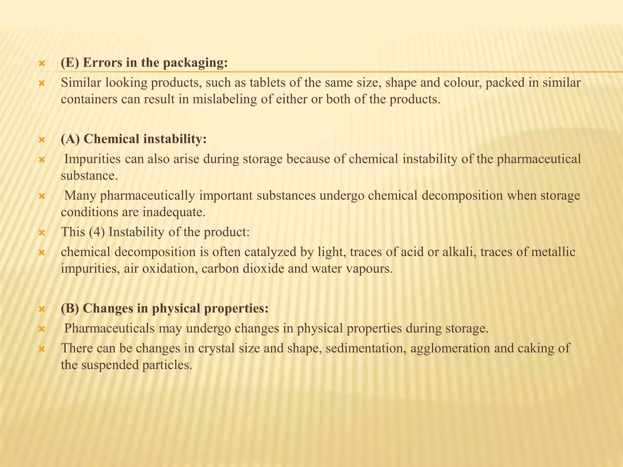 Impurities in pharmaceutical products copy | PPTX | Chemistry | Science