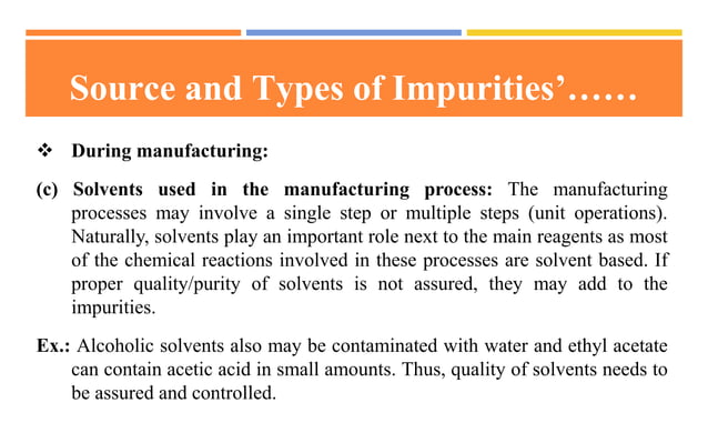 Impurities in pharmaceutical substances | PPTX