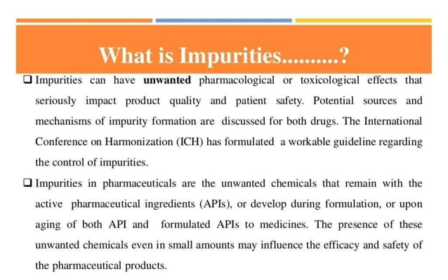 Impurities in pharmaceutical substances.pptx