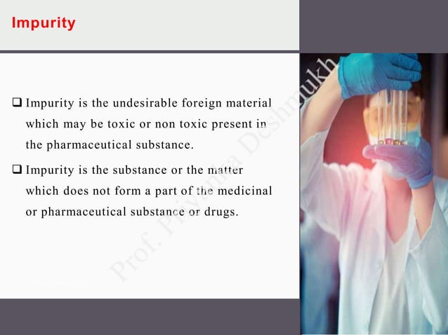 Impurities in pharmaceuticals | PDF | Chemistry | Science