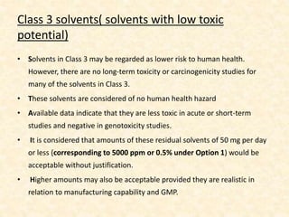 Impurities in residual solvents raj presentation | PPTX