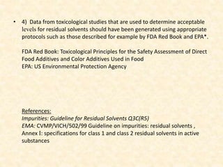 Impurities in residual solvents raj presentation | PPTX