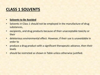 Impurities in residual solvents raj presentation | PPTX