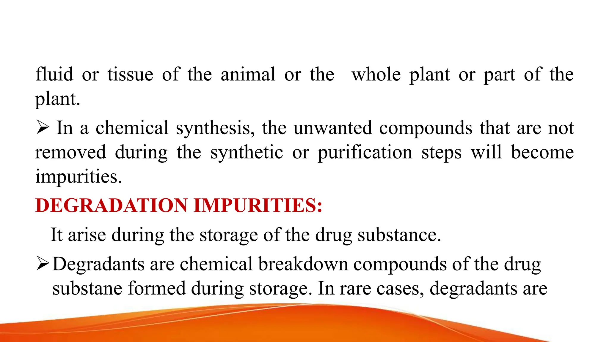 impurity and stability studies | PPTX