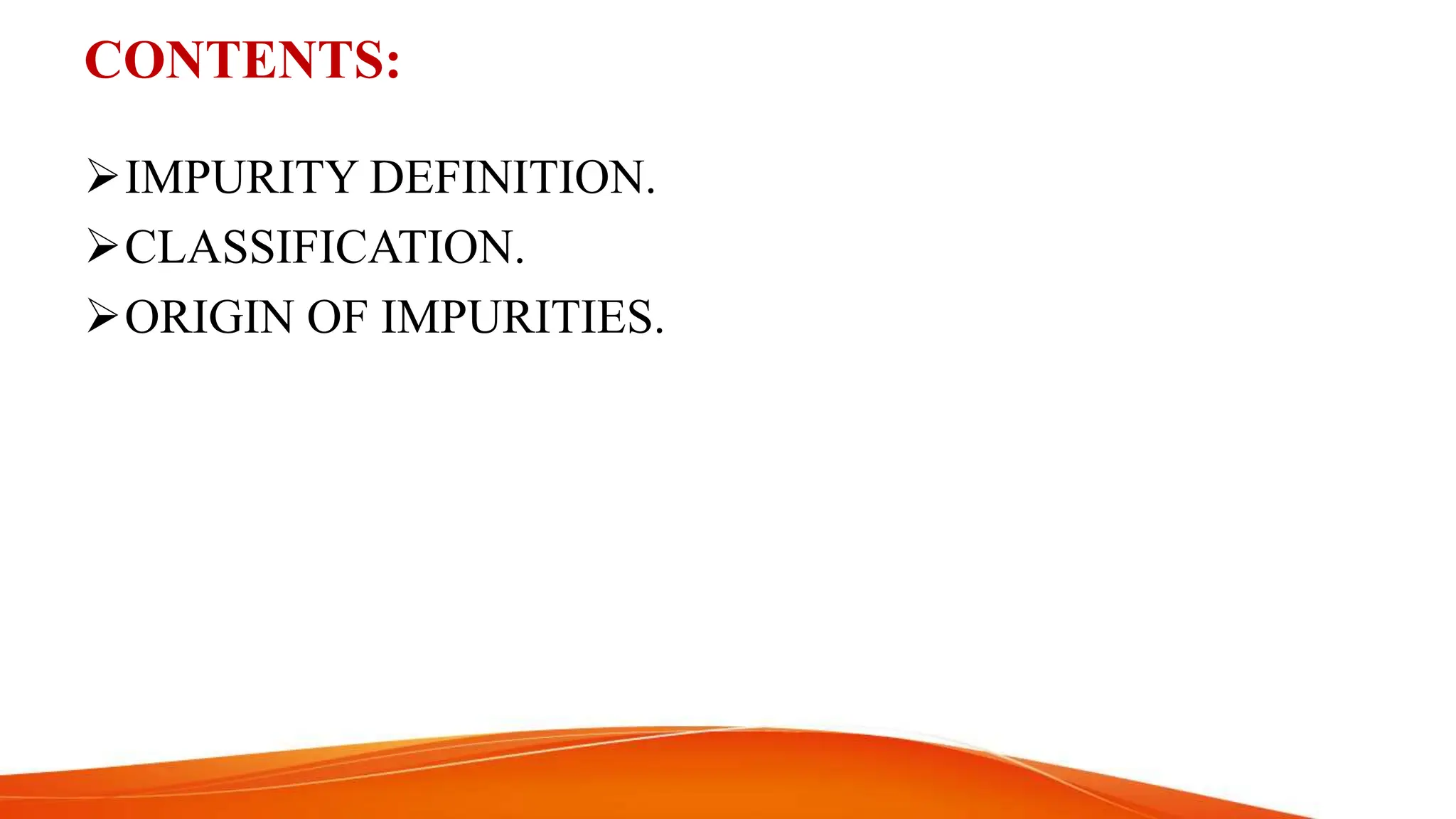 impurity and stability studies | PPTX