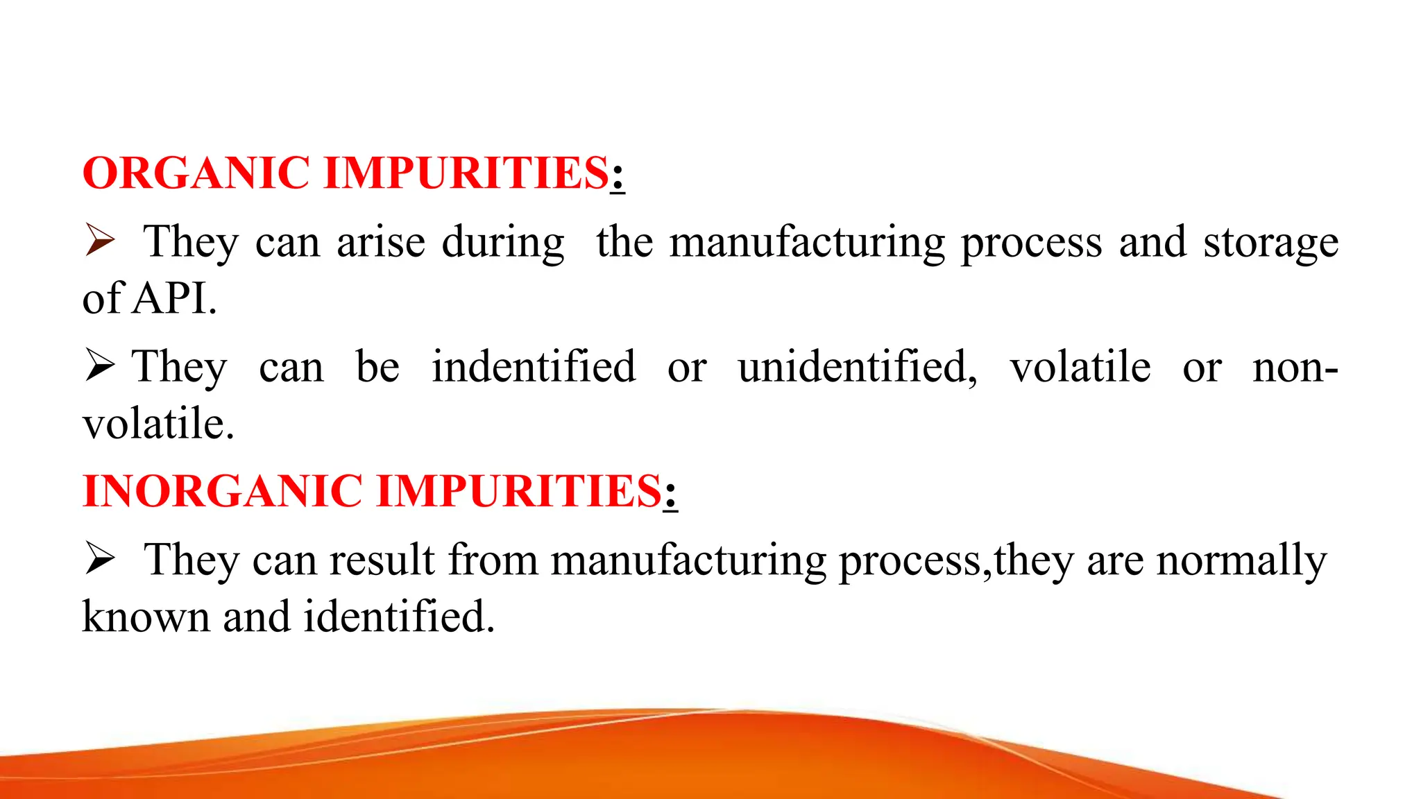 impurity and stability studies | PPTX