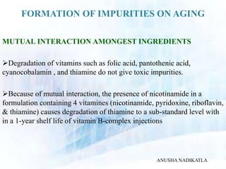 IMPURITY PROFILING (SOURCES OF IMPURITIES) | PPTX