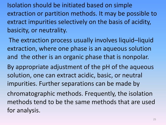 Basics of Impurity Profiling | PPTX | Chemistry | Science
