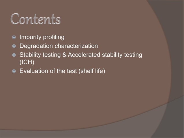 Impurity profiling and degradent characterization {presented by shameer ...