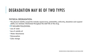 Impurity Profiling & Degradant Characterization- UNIT 3 (Dhanashree ...
