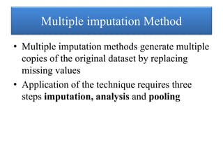 Imputation of missing data in clinical trials | PPTX