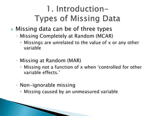 Imputation Techniques For Market Research Datasets With Missing Values | PPT