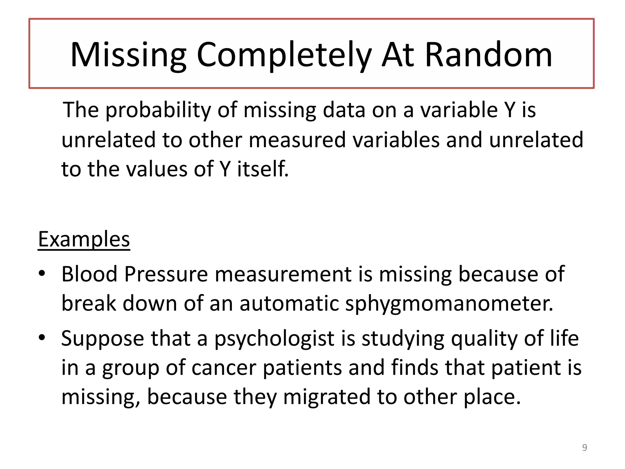 Imputation techniques for missing data in clinical trials | PPTX
