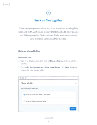 Get started with dropbox | PDF