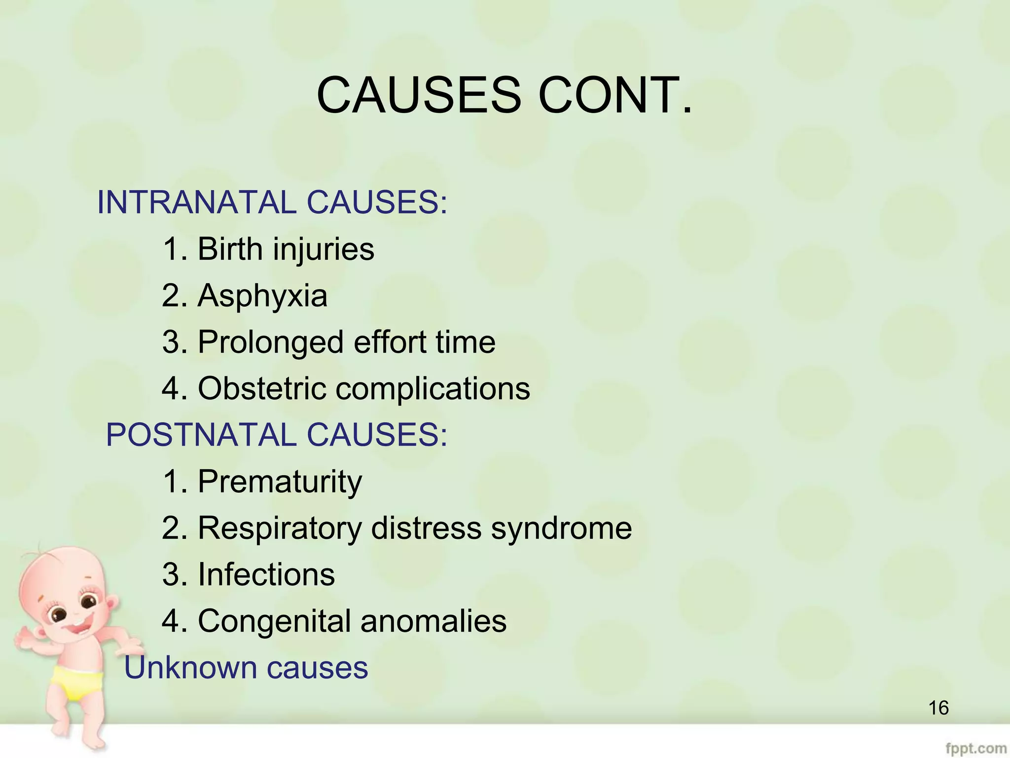 Infant Mortality Rate, perinatal mortality | PPTX